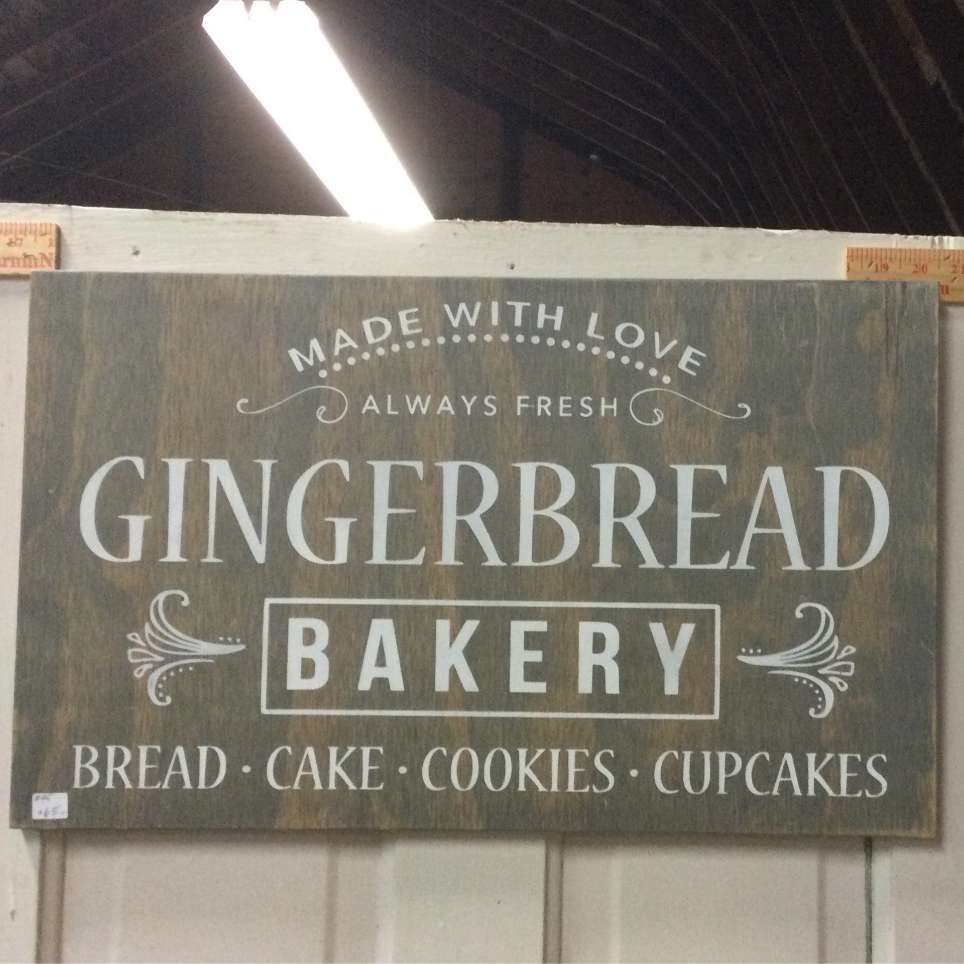 Gingerbread Bakery Sign | The Barn in Northville